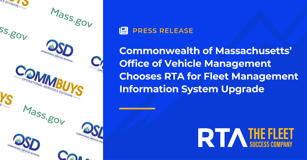 Commonwealth of Massachusetts’ Office of Vehicle Management Chooses RTA ...