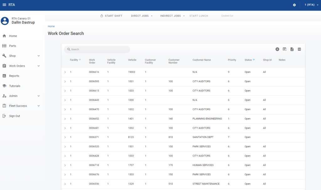 Coming Soon: New WO Features in RTA Web - RTA: The Fleet Success Company